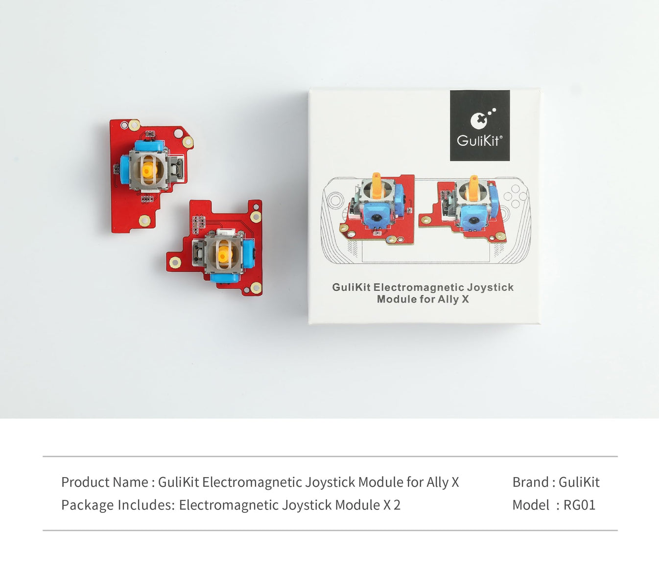 GuliKit Hall Effect Joystick Module for Ally X - 1 Pair – AKNES