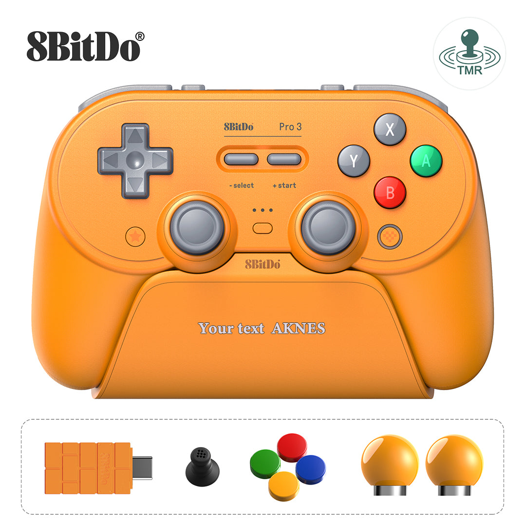 8BitDo Pro 3 Bluetooth Gamepad (80GQ) with Custom Laser Engraving – AKNES